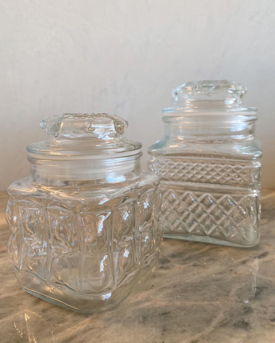 Two Piece Mini Glass Canister Set – The Gentle Witch
